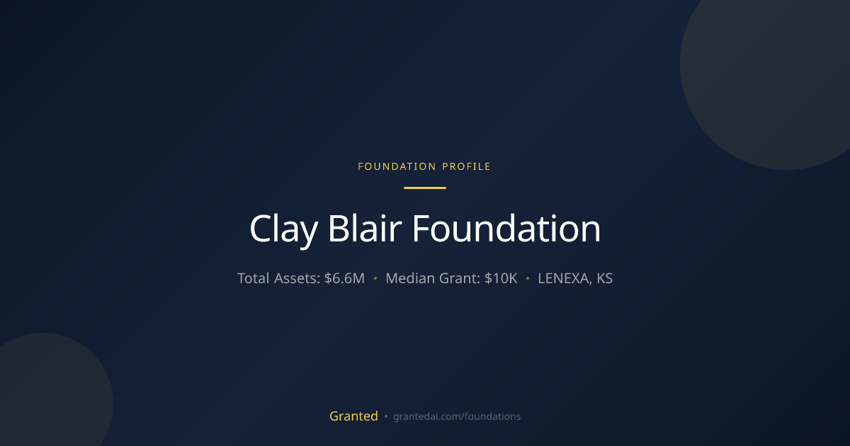 Clay Blair Foundation | Granted AI