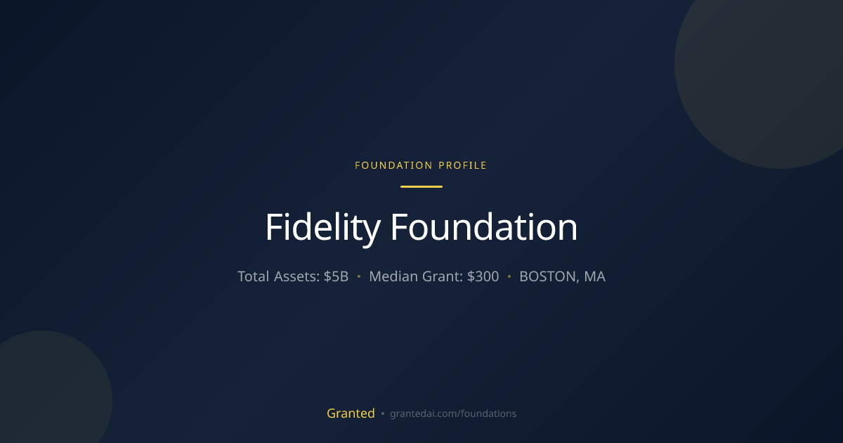 Fidelity Foundation | Granted AI