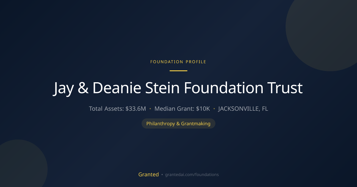 Jay & Deanie Stein Foundation Trust | Granted AI