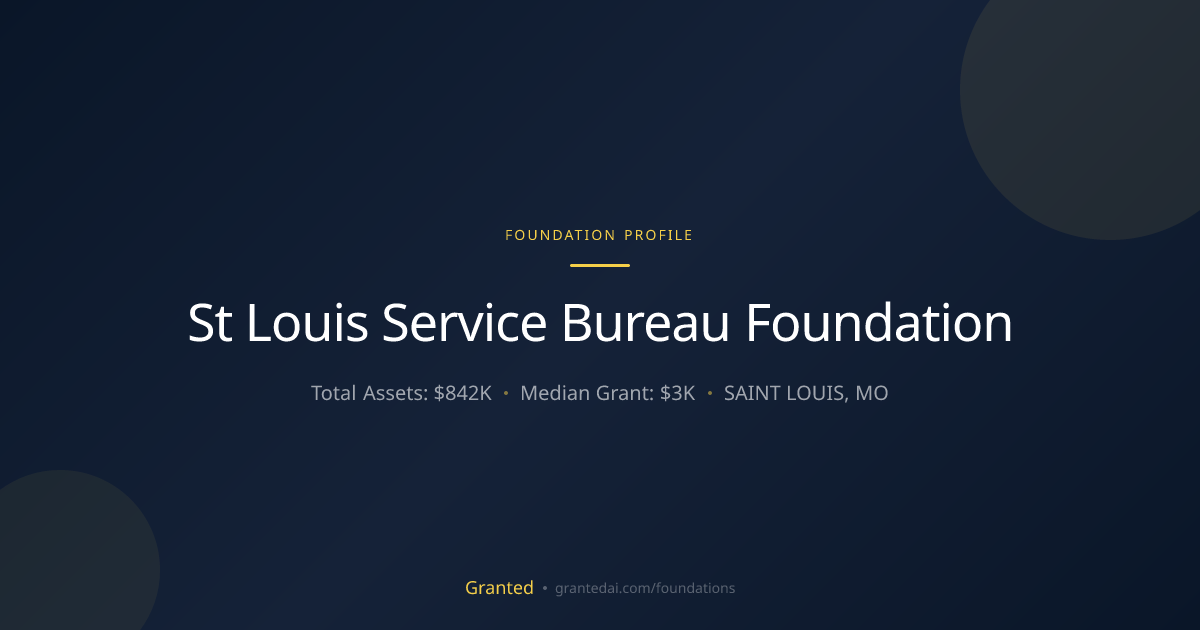St Louis Service Bureau Foundation | Granted AI
